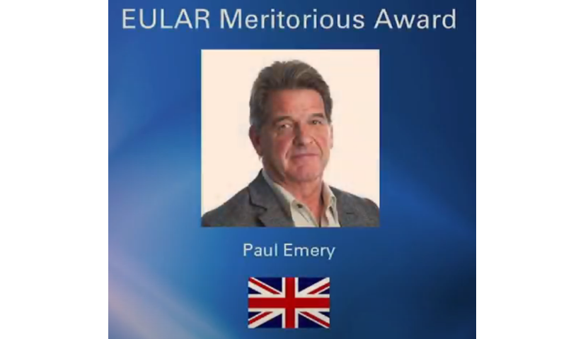 Professor Paul Emery OBE awarded EULAR Meritorious Award for ...
